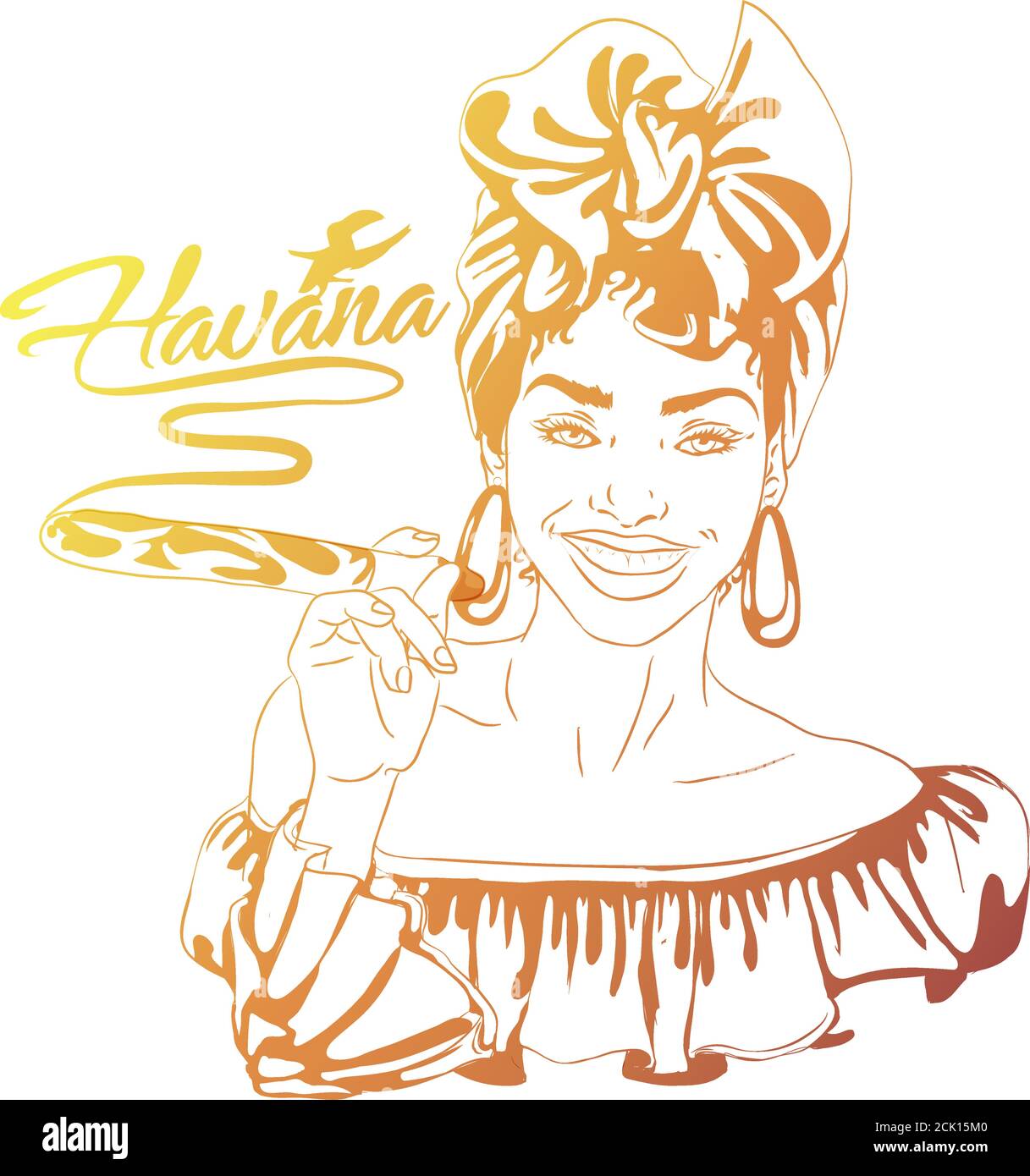 Caribbean Woman Illustration