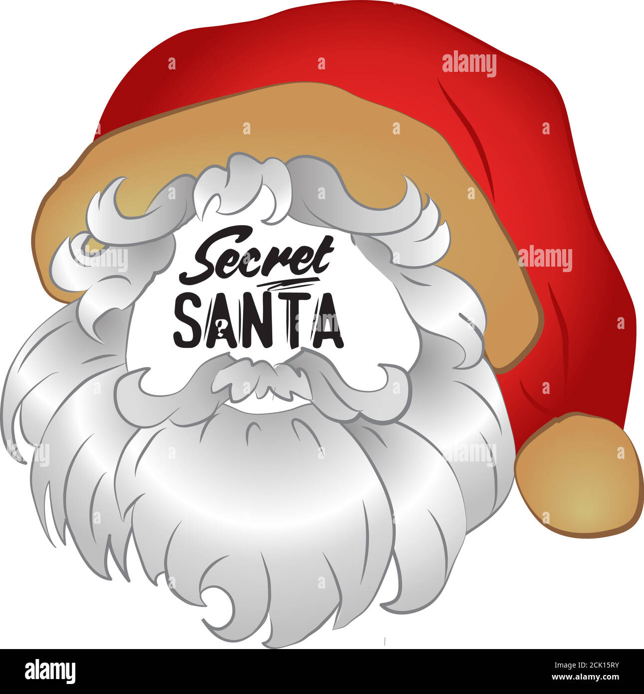 sketch of santa claus face secret santa engraving style hand drawn ...