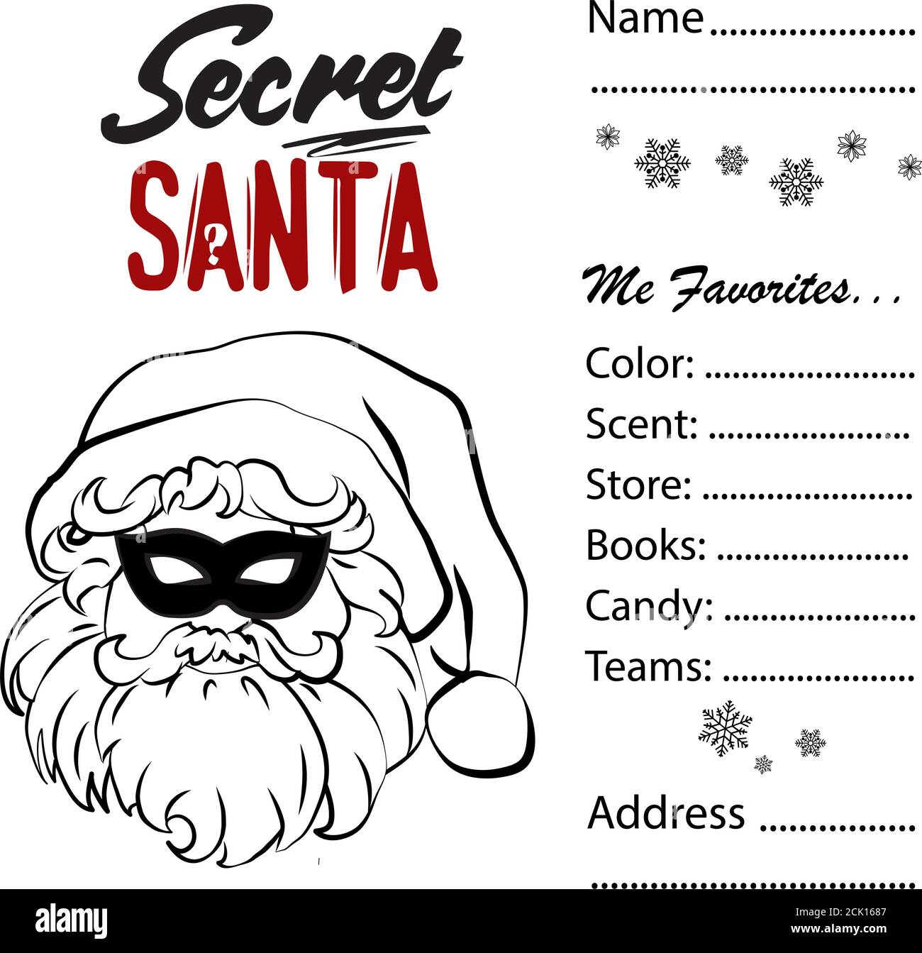 sketch of santa claus face secret santa engraving style hand drawn ...