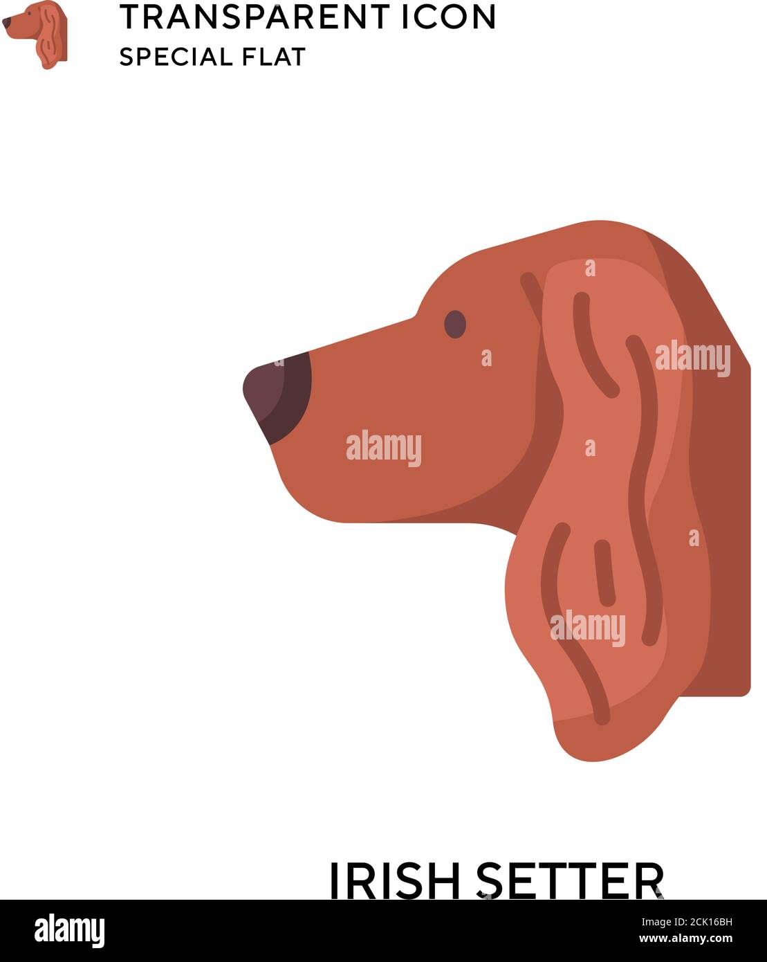 Red and white setter white background Stock Vector Images - Alamy