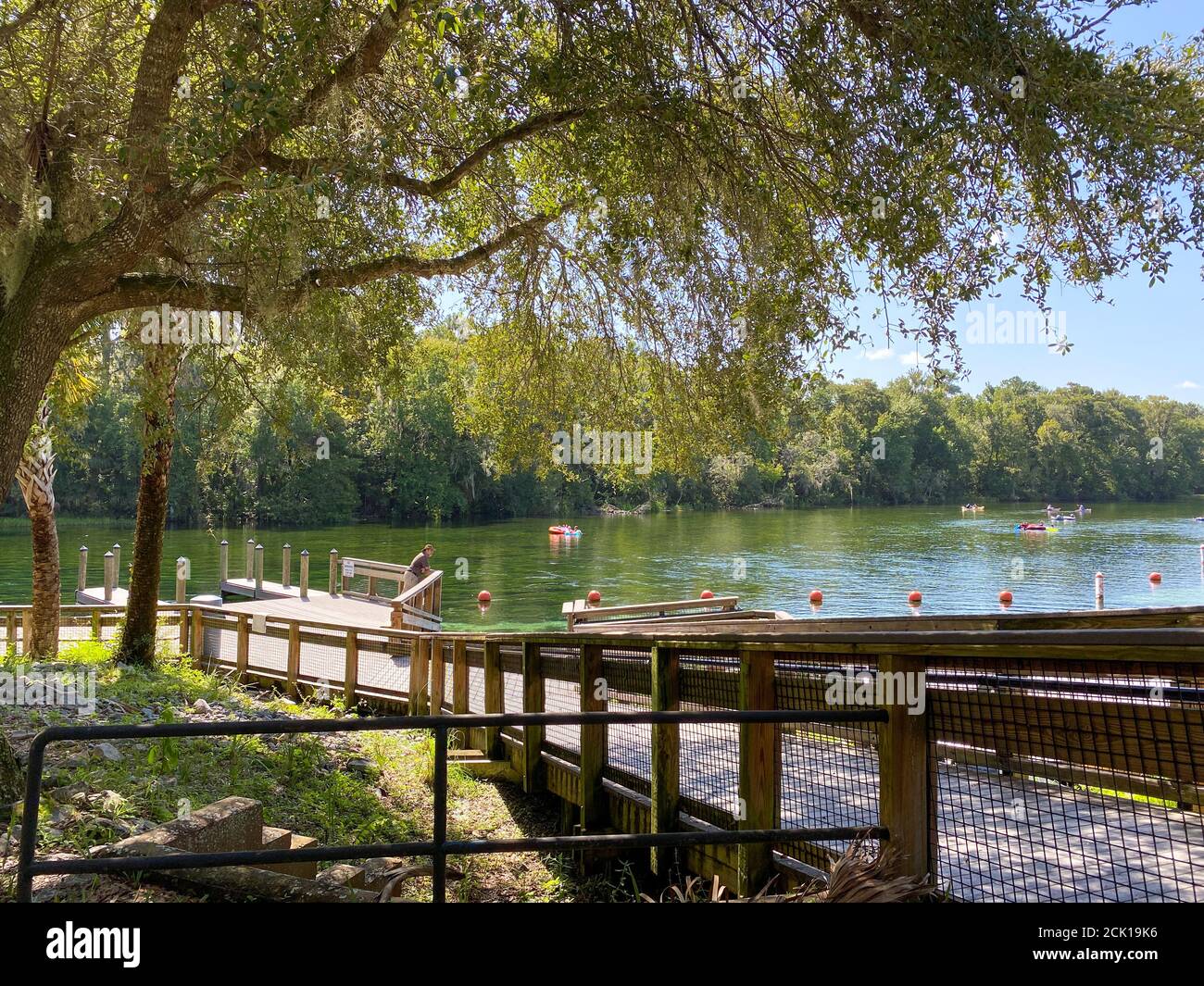 Dunnellon, FL/USA - 9/2/20: People kayaking and tubing from KP Hole ...