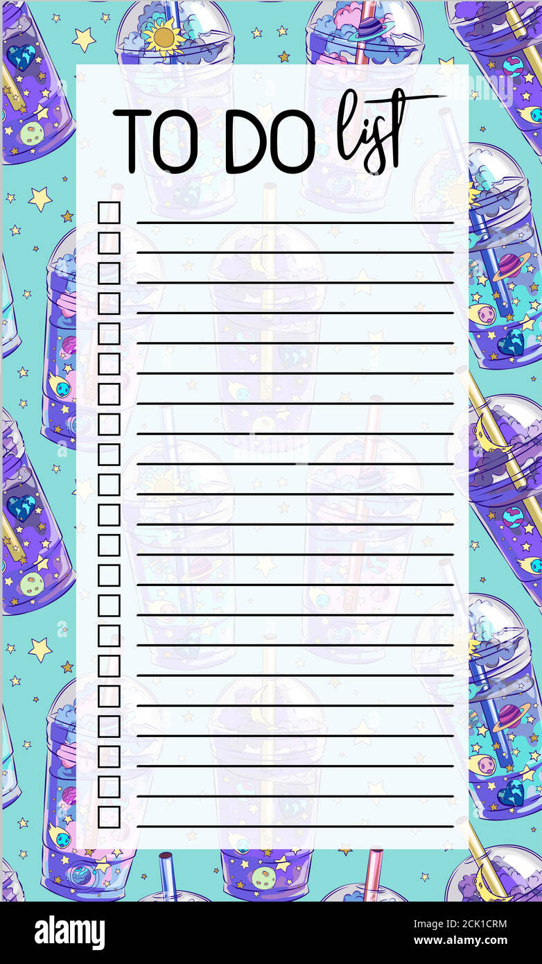 List TO DO with, check list, Layout sheet with place for notes and ...