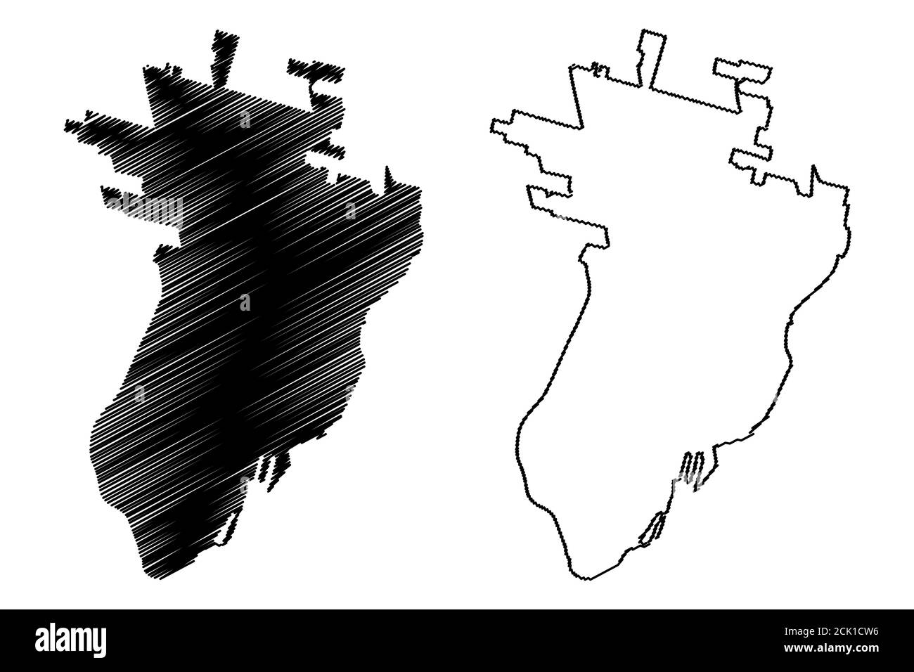Santa Fe City (Argentine Republic, Santa Fe Province) map vector ...