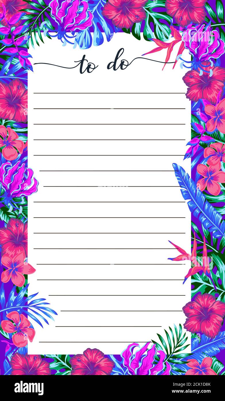 Doodle style empty agenda lists in vector for daily business planning ...