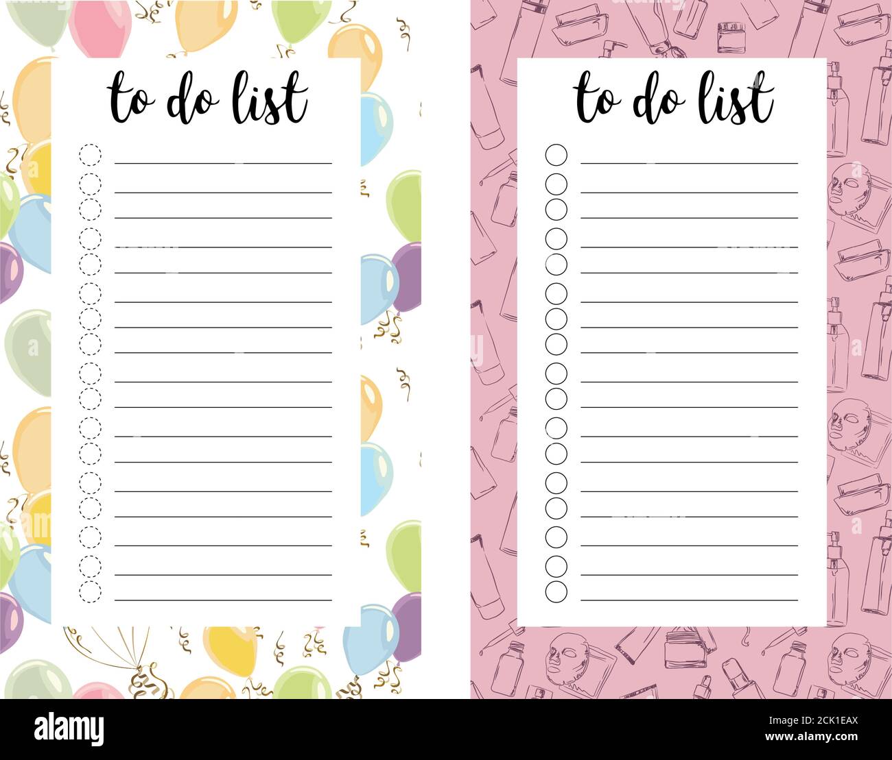 List TO DO with, check list, Layout sheet with place for notes and ...