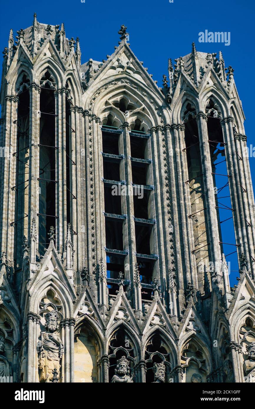 Reims France September 15, 2020 View of the exterior facade of the ...