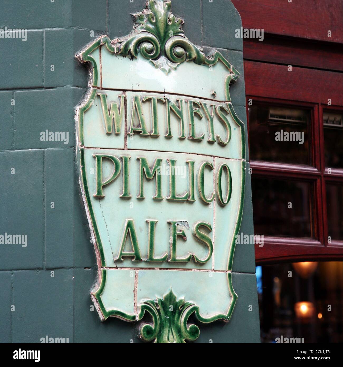 London, UK - August 16, 2010: English pub sign, Public house, known as ...