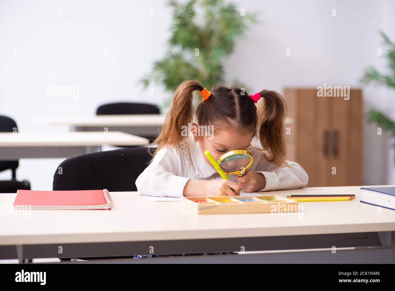 Small girl in the early development concept Stock Photo - Alamy