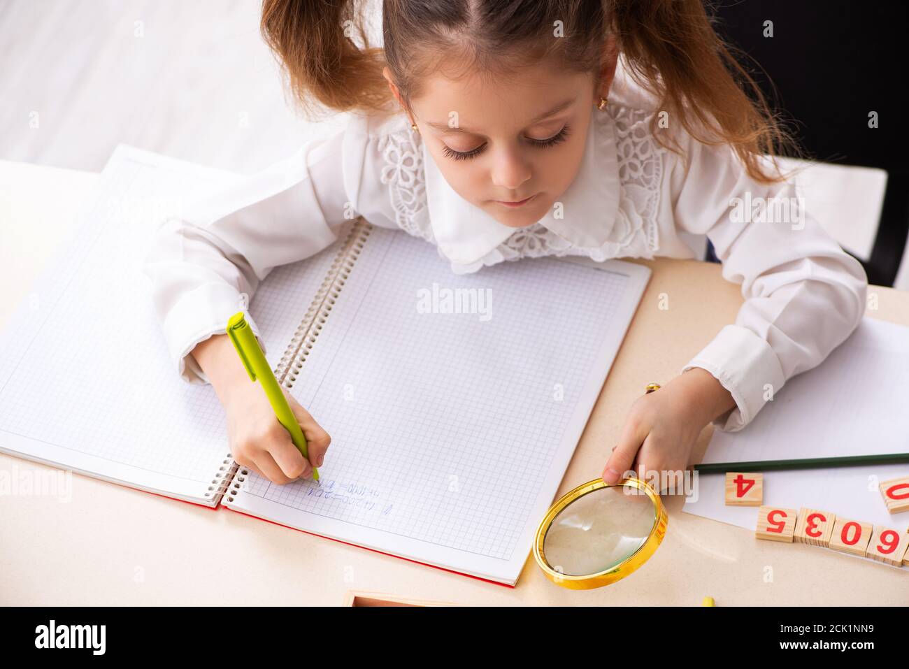 Small girl in the early development concept Stock Photo - Alamy
