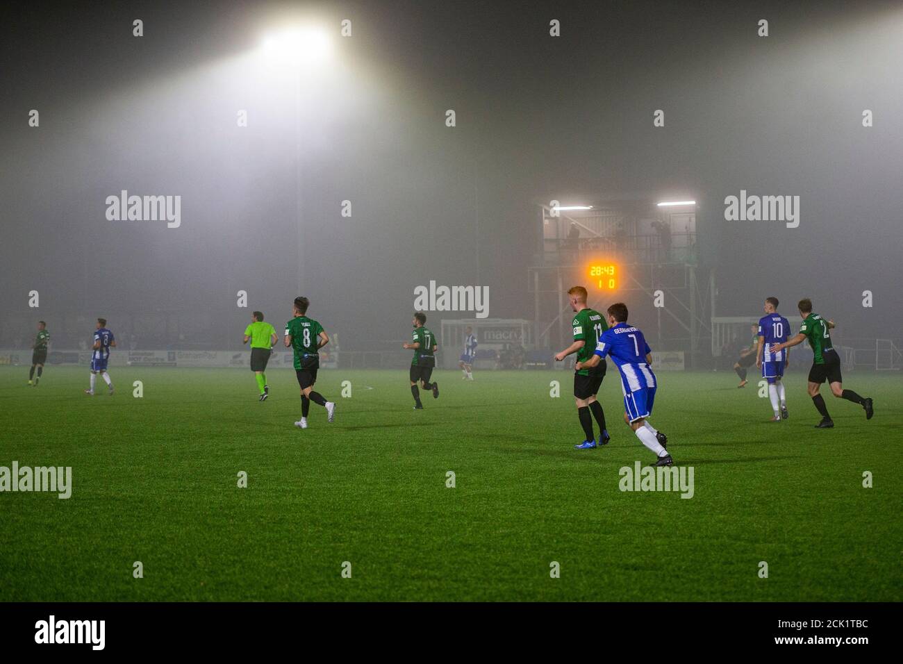 Bridgend, Wales, UK. 15th September, 2020. Penybont v Aberystwyth at ...