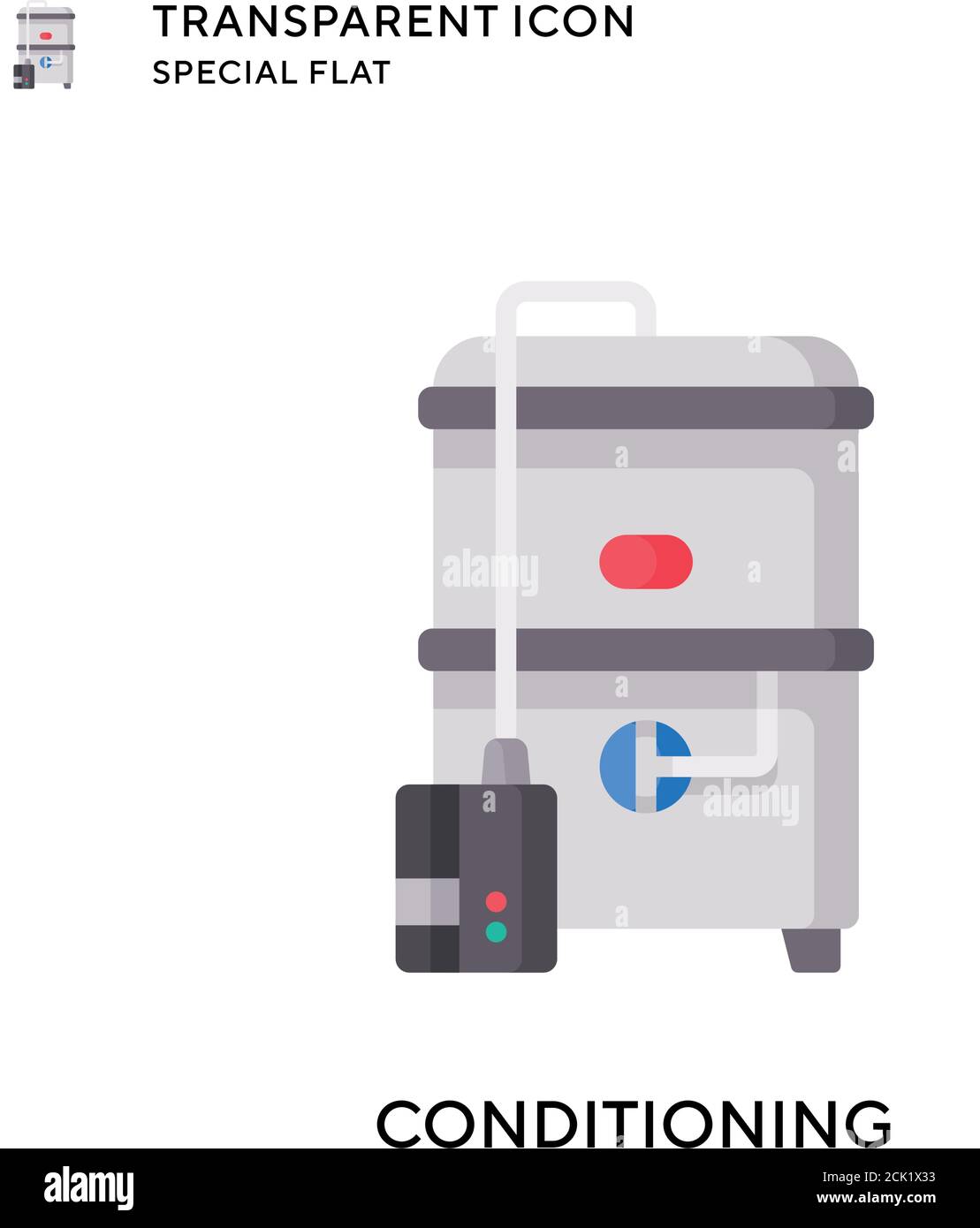 Conditioning vector icon. Flat style illustration. EPS 10 vector Stock ...