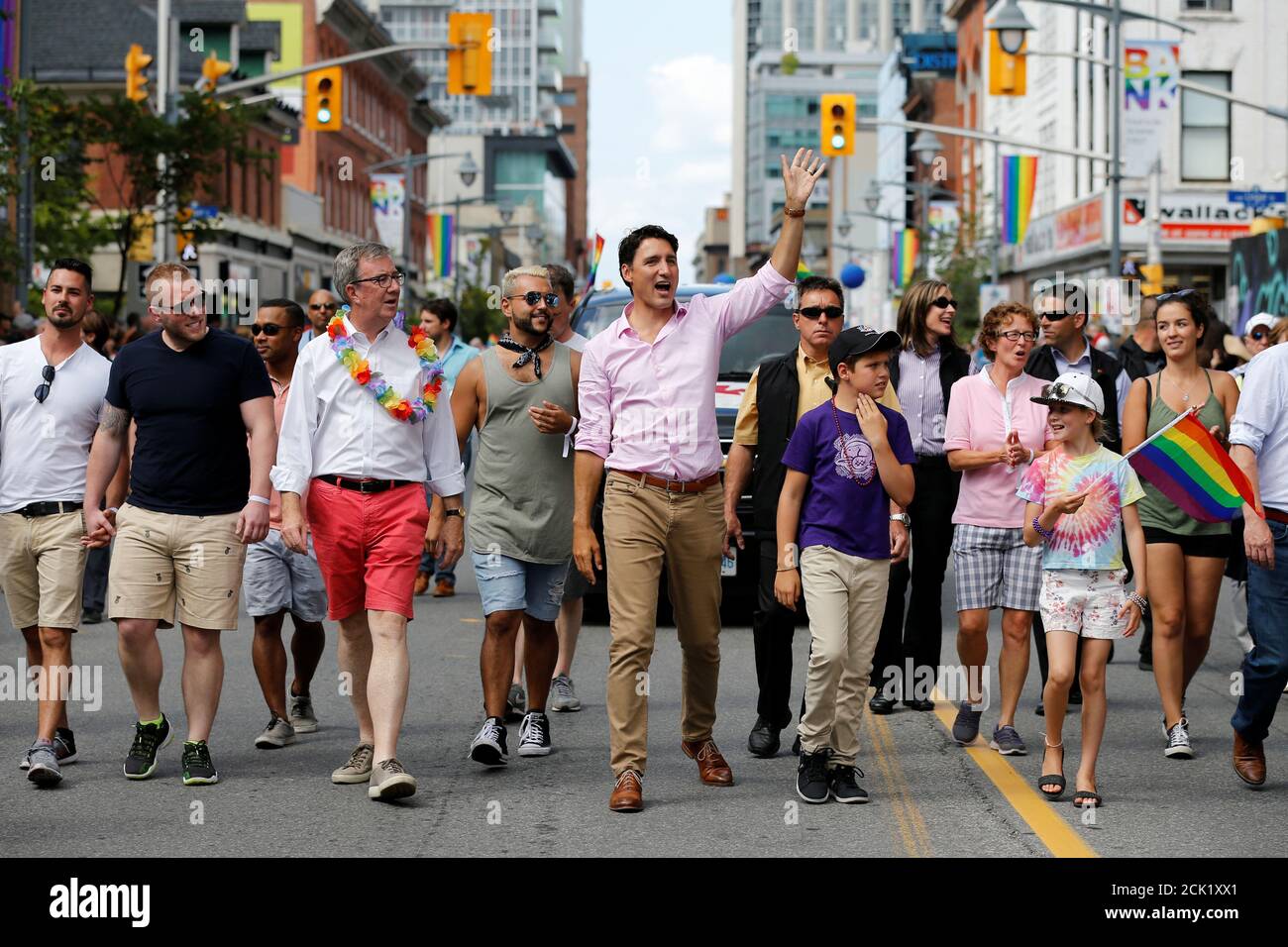 Justin trudeau pride parade hi-res stock photography and images - Alamy