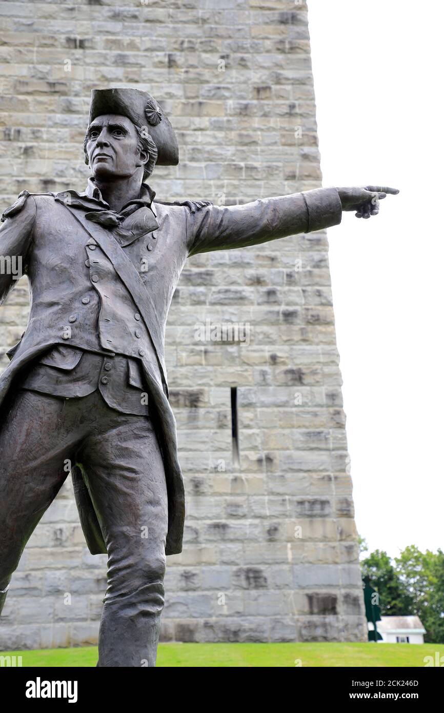 Statue of Brigadier General John Stark of American Revolutionary War ...