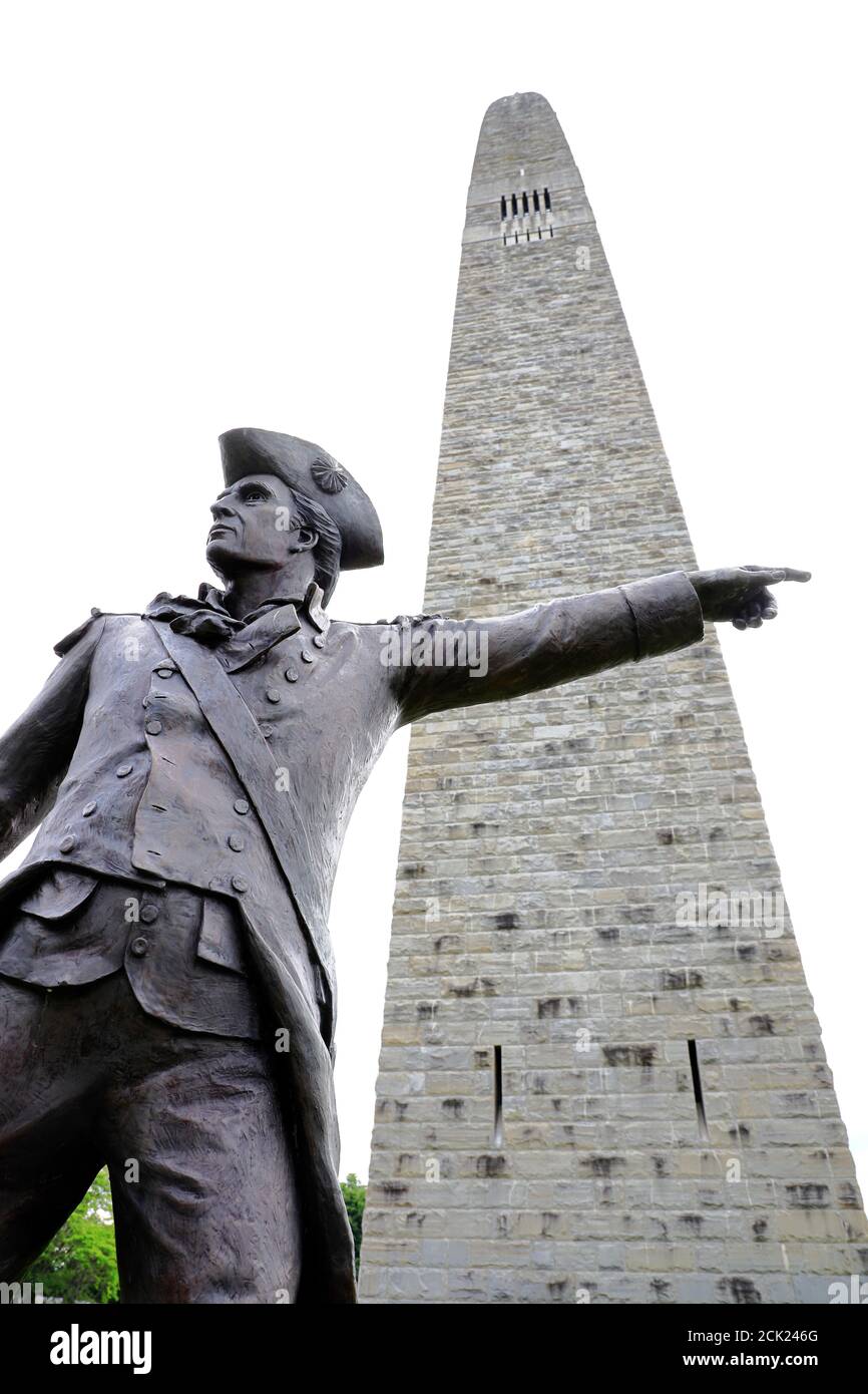 Statue of Brigadier General John Stark of American Revolutionary War ...