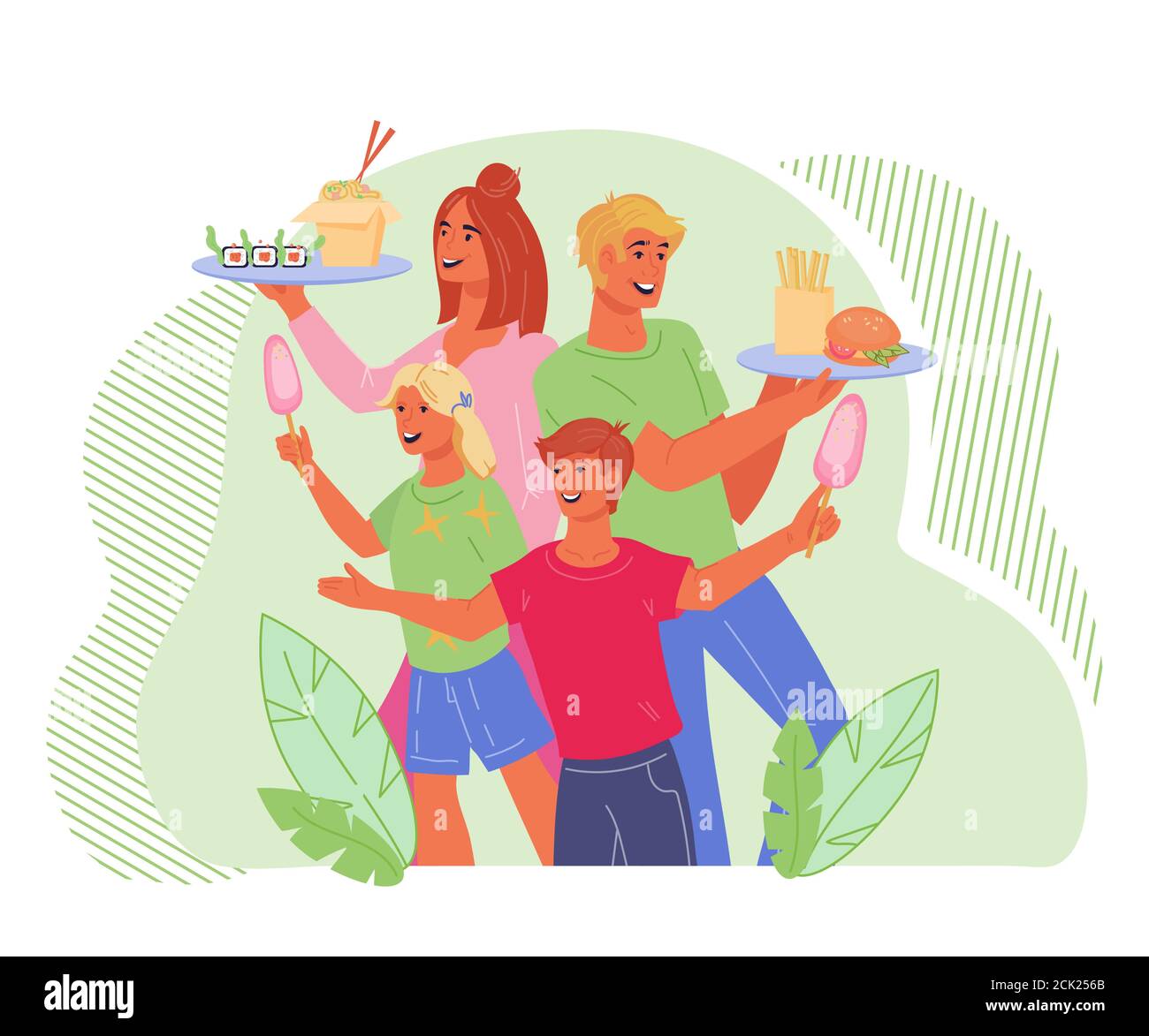 Cafe family street Cut Out Stock Images & Pictures - Alamy