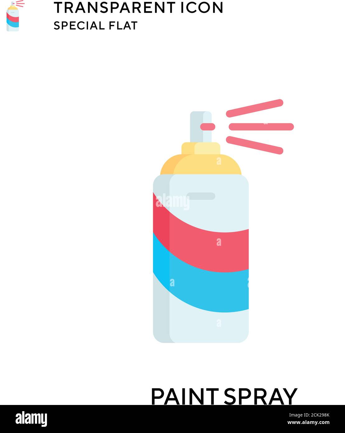 Paint spray vector icon. Flat style illustration. EPS 10 vector Stock ...
