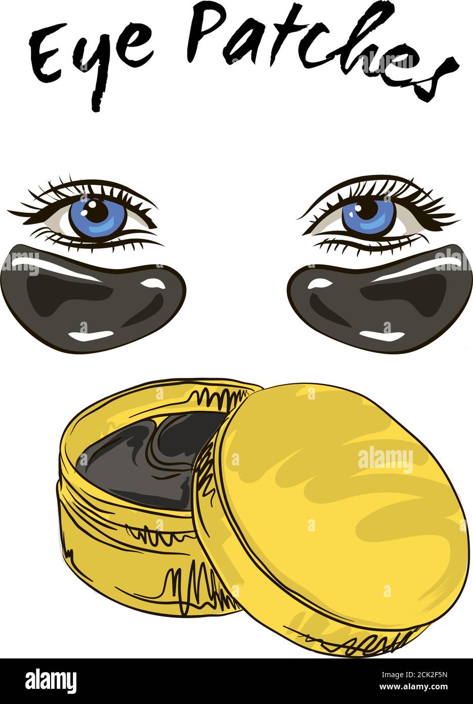 Eye patches on white Cut Out Stock Images & Pictures - Alamy