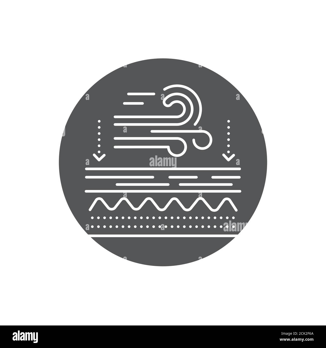 Effects on the skin of the wind glyph black icon. Skin care. Sign for ...