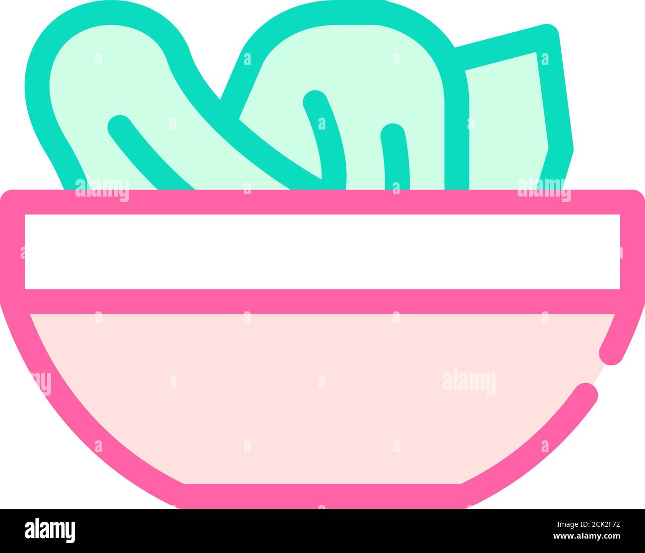 salad plate color icon vector symbol illustration Stock Vector Image ...