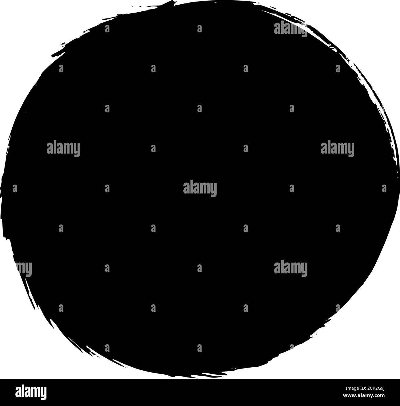Round frame black paint Cut Out Stock Images & Pictures - Alamy