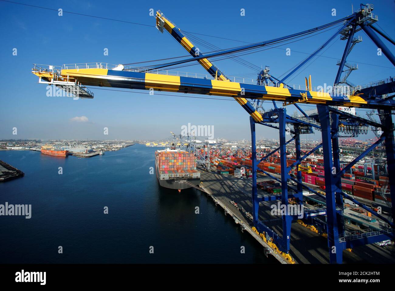 Loaded with containers hi-res stock photography and images - Alamy