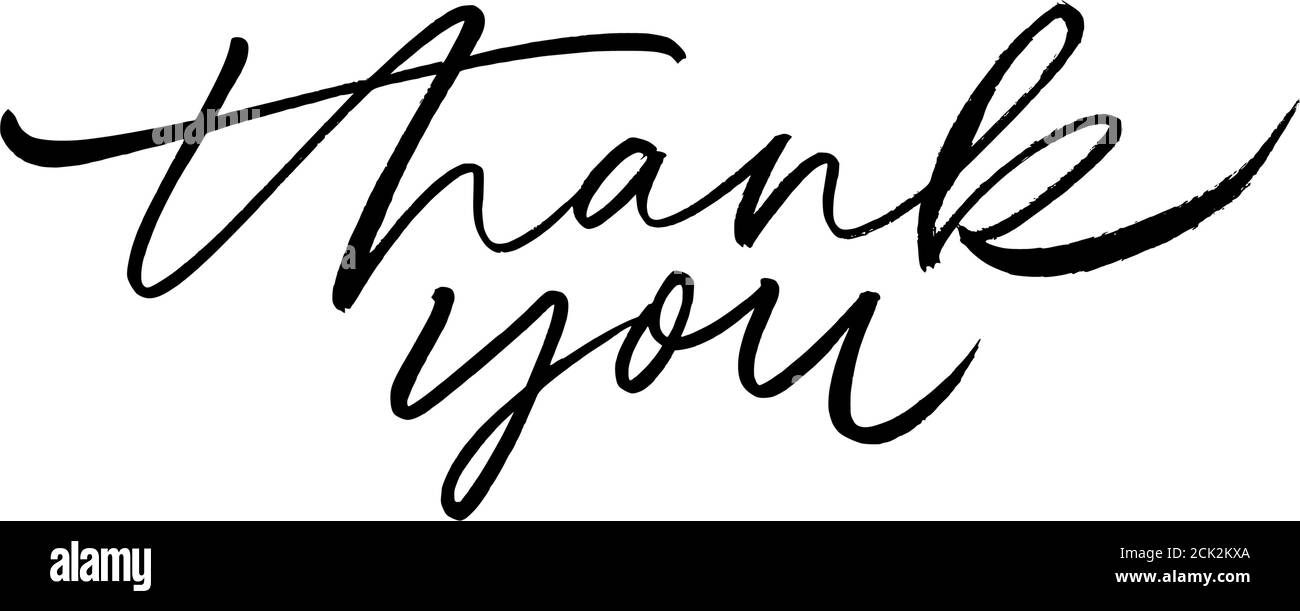 Thank hand drawn thanksgiving Cut Out Stock Images & Pictures - Alamy