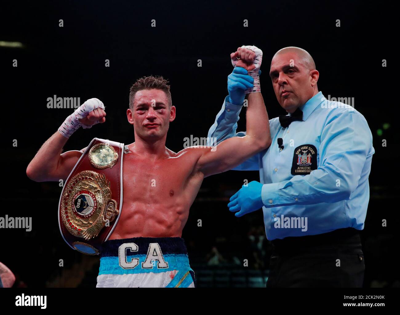 Wbo international super lightweight title madison square garden hi-res stock photography and ...