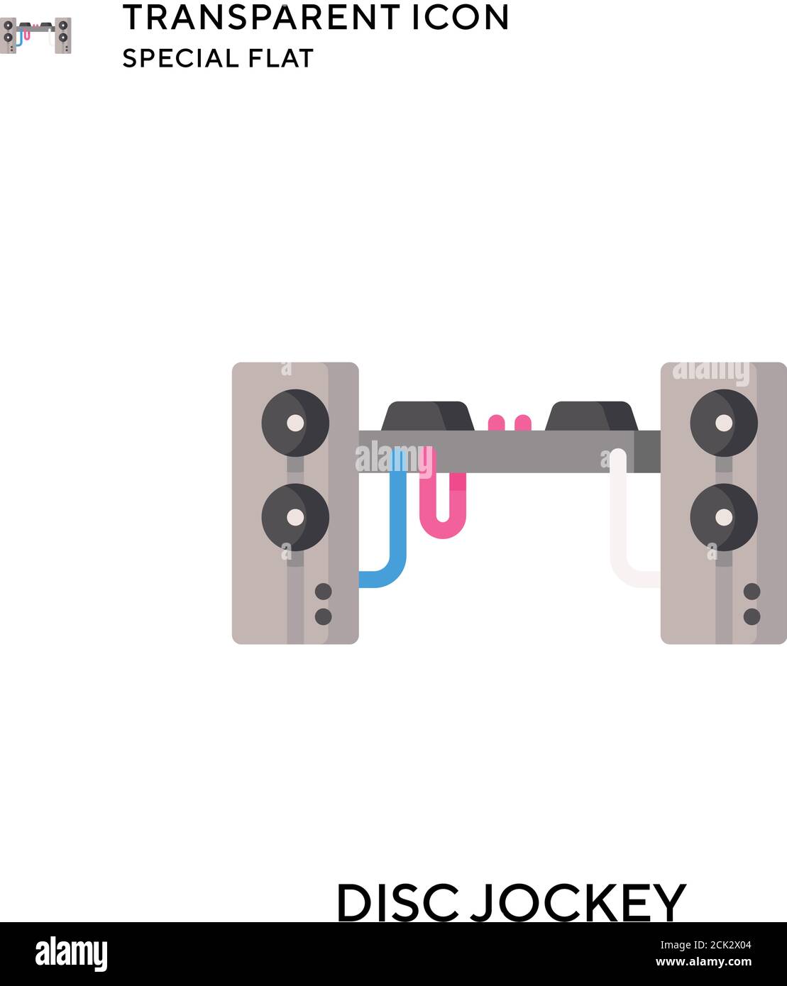 Professional disc jockey turntable Stock Vector Images - Alamy