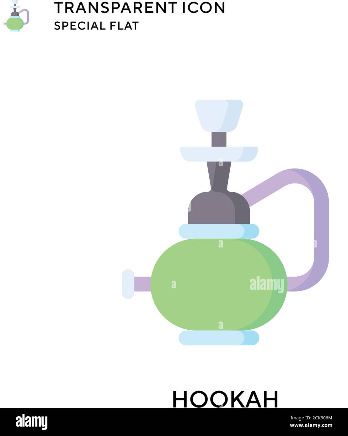 Hookah vector icon. Flat style illustration. EPS 10 vector Stock Vector ...