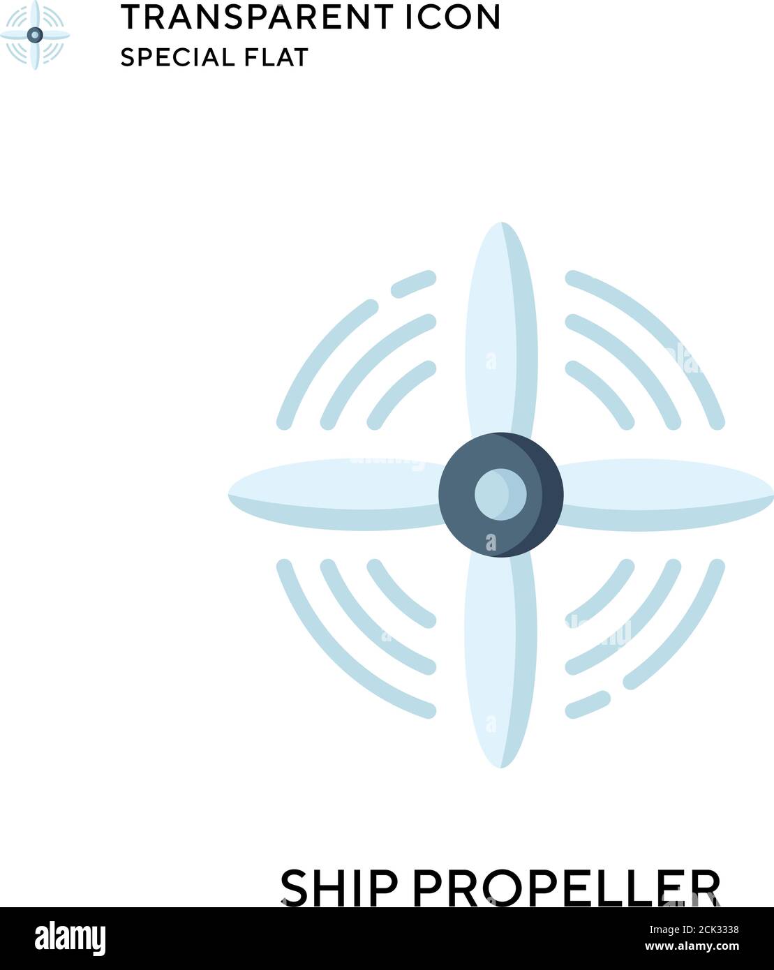 Ship propeller vector icon. Flat style illustration. EPS 10 vector ...