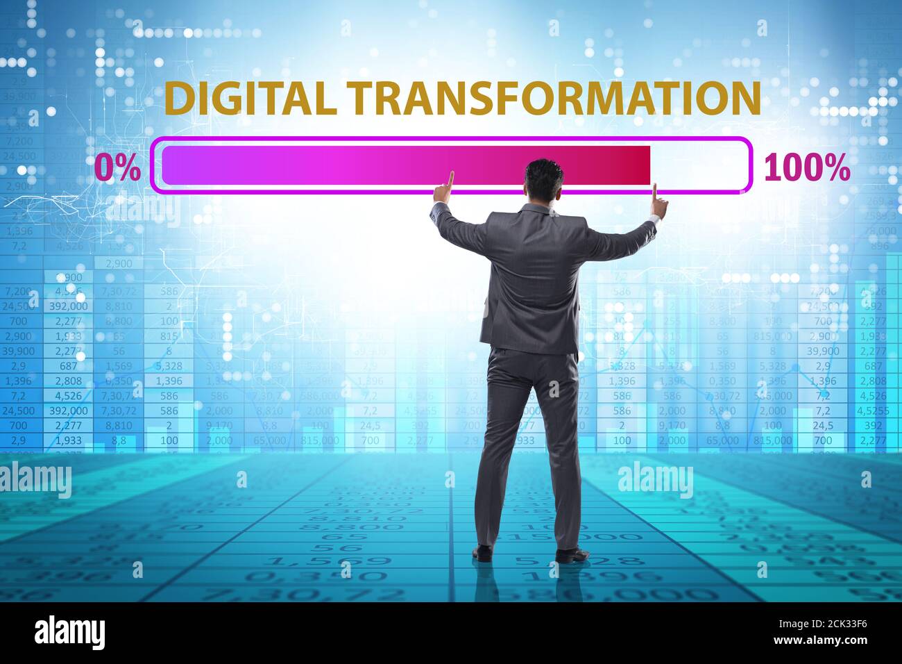 Digital transformation and the digitalization concept Stock Photo - Alamy