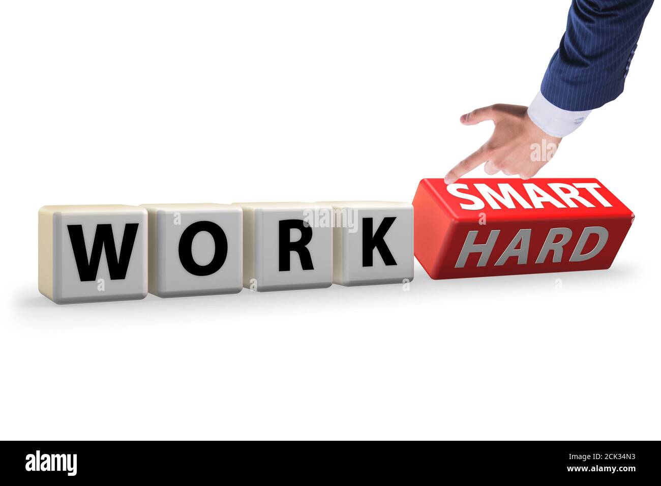 Work smarter businessman working on hi-res stock photography and images ...