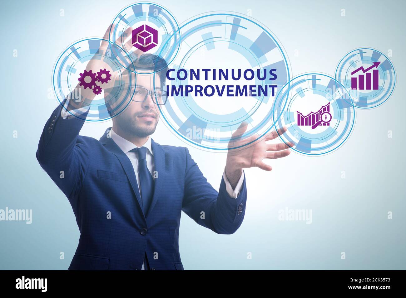 Continuous improvement concept in the business Stock Photo - Alamy