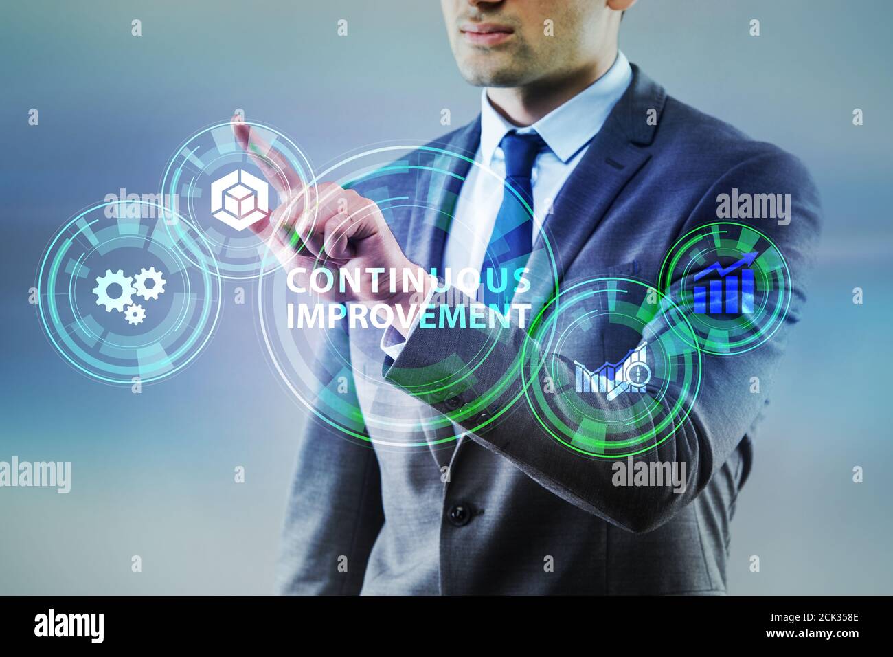 Continuous improvement concept in the business Stock Photo - Alamy