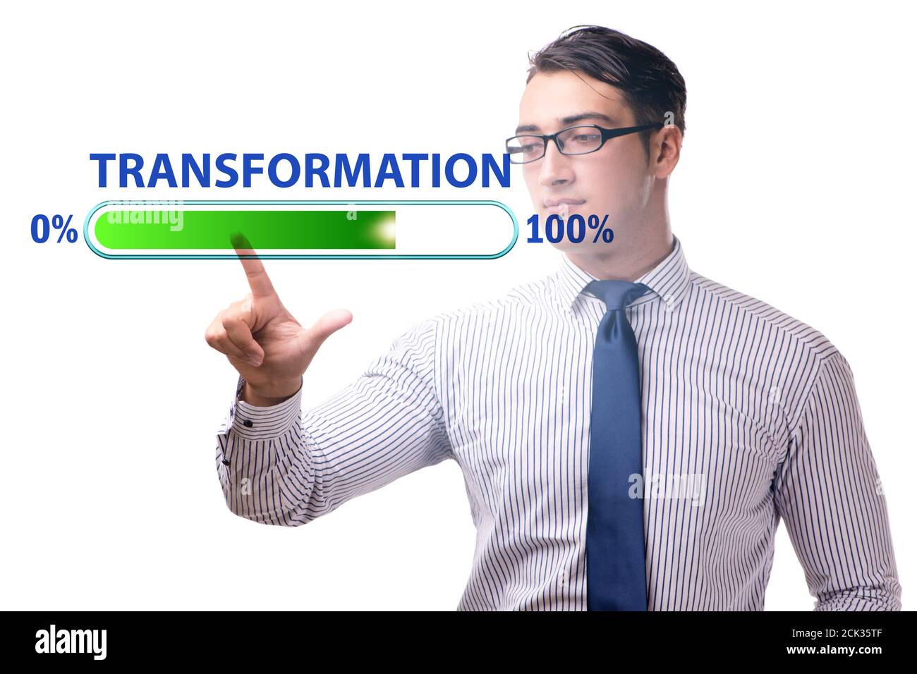 Concept of the corporate business transformation Stock Photo - Alamy
