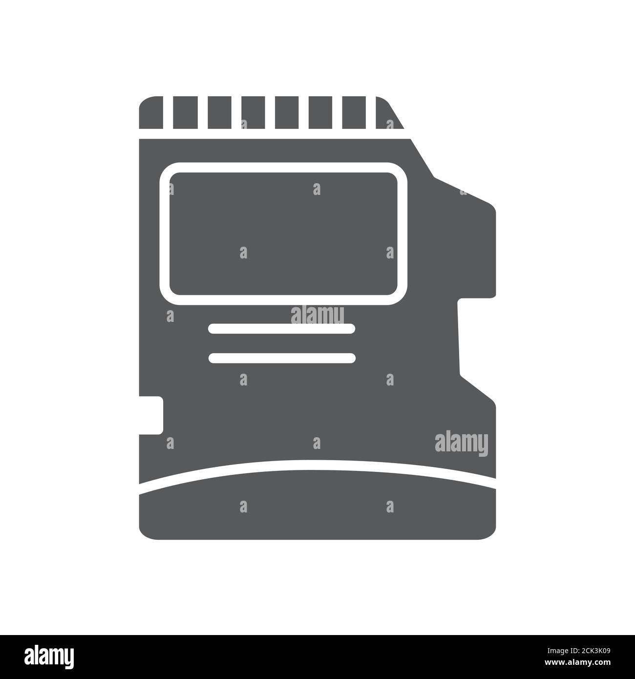 Micro SD memory card black glyph icon. Data storage concept. Hardware ...