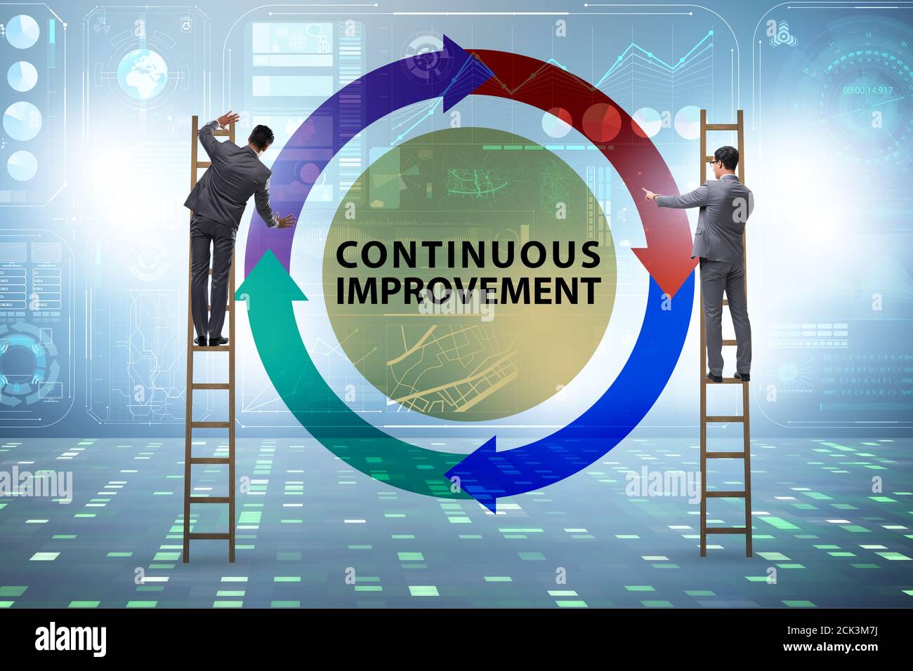Continuous improvement concept in the business Stock Photo - Alamy