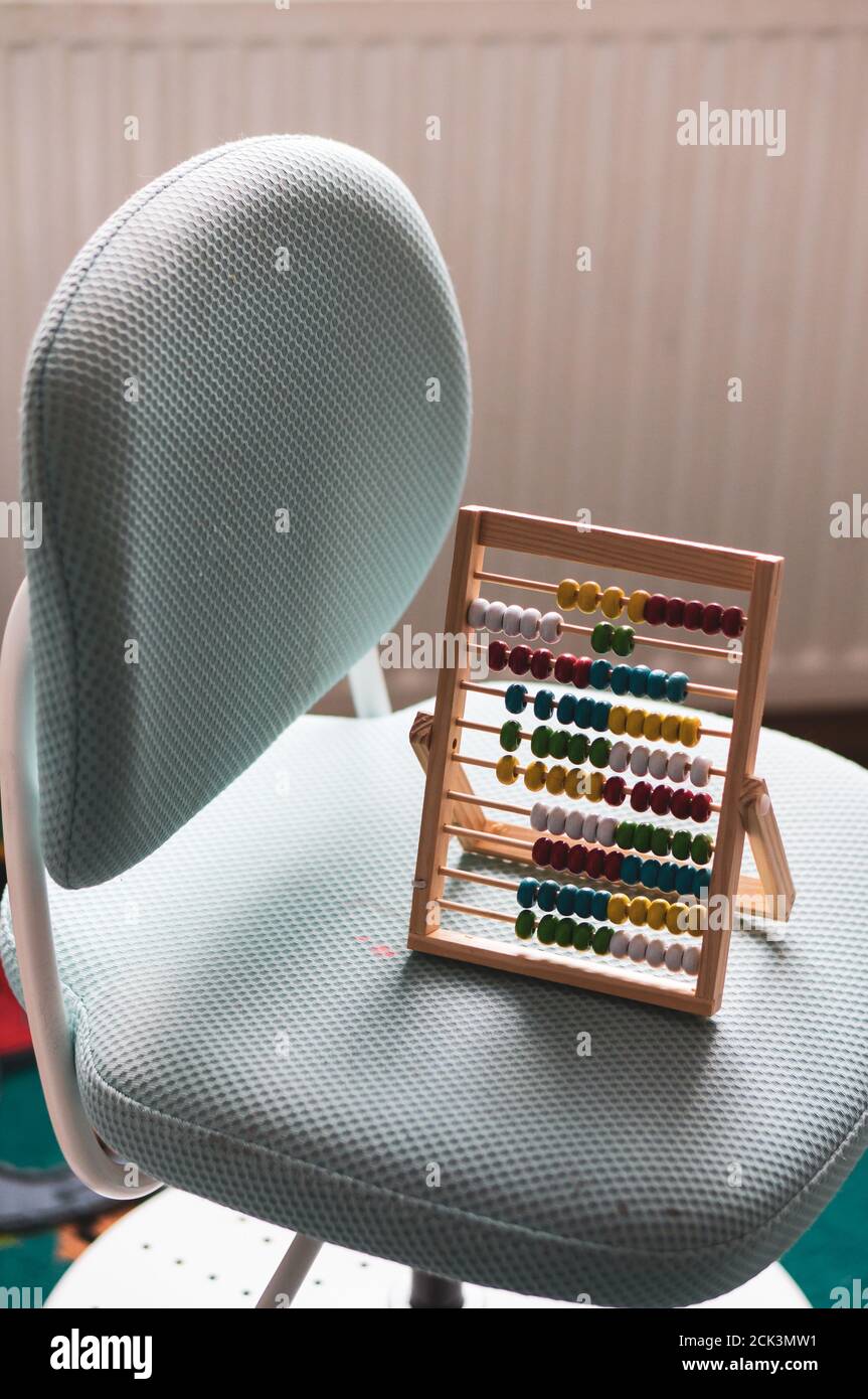 Vertical shot of an abacus Stock Photo - Alamy