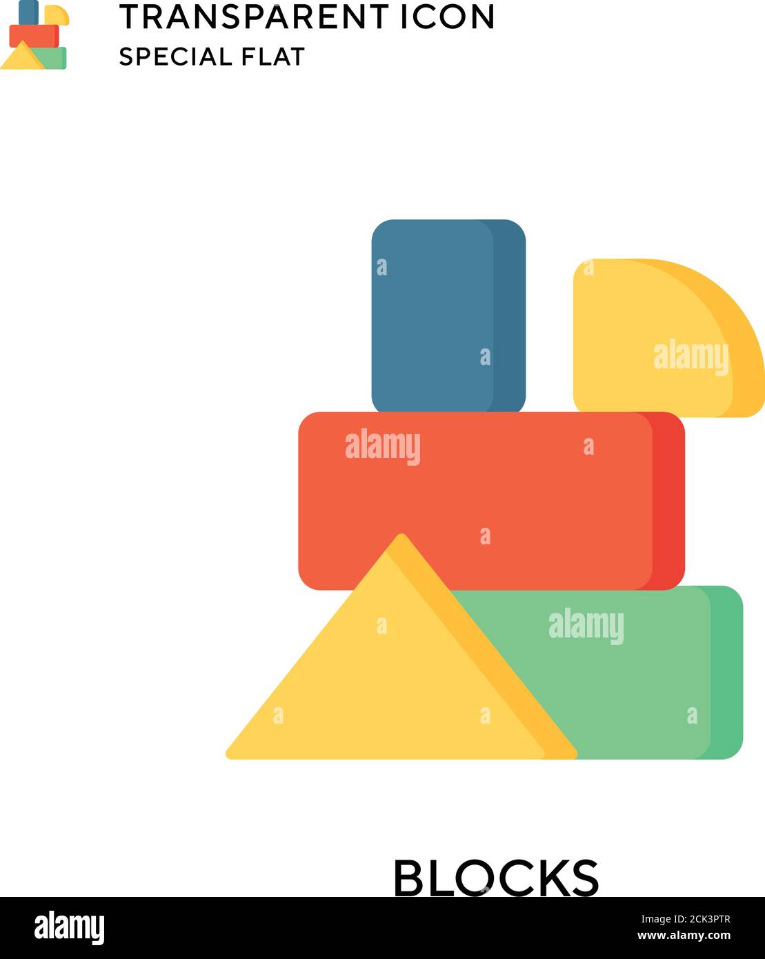 Blocks vector icon. Flat style illustration. EPS 10 vector Stock Vector ...