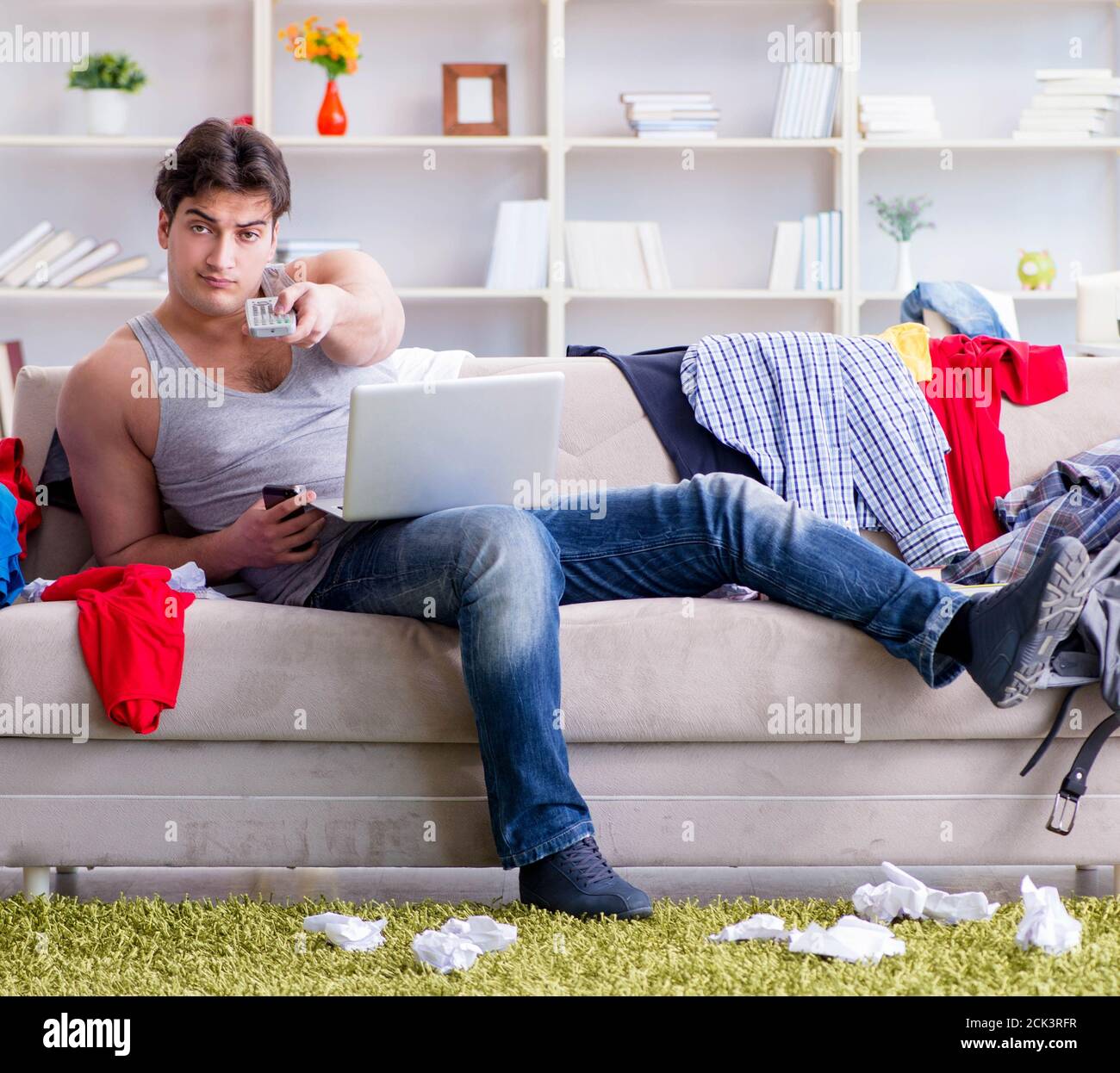Untidy office clothes hi-res stock photography and images - Alamy