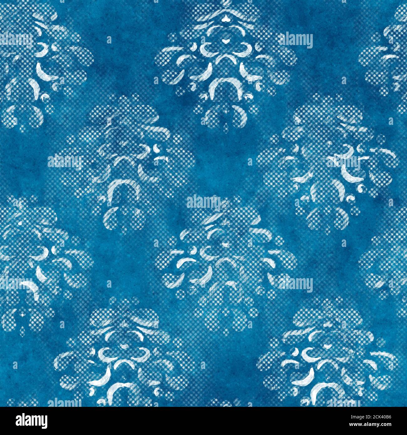 Seamless blue ink pen crosshatch blueprint pattern Stock Photo - Alamy