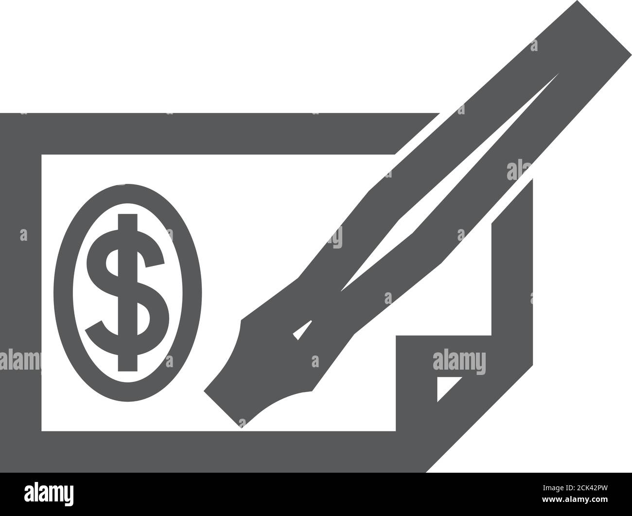 Check icon in thick outline style. Black and white monochrome vector ...