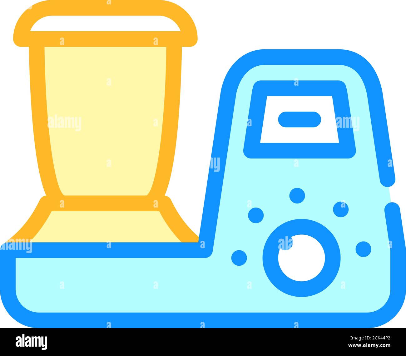 food processor color icon vector symbol illustration Stock Vector Image ...