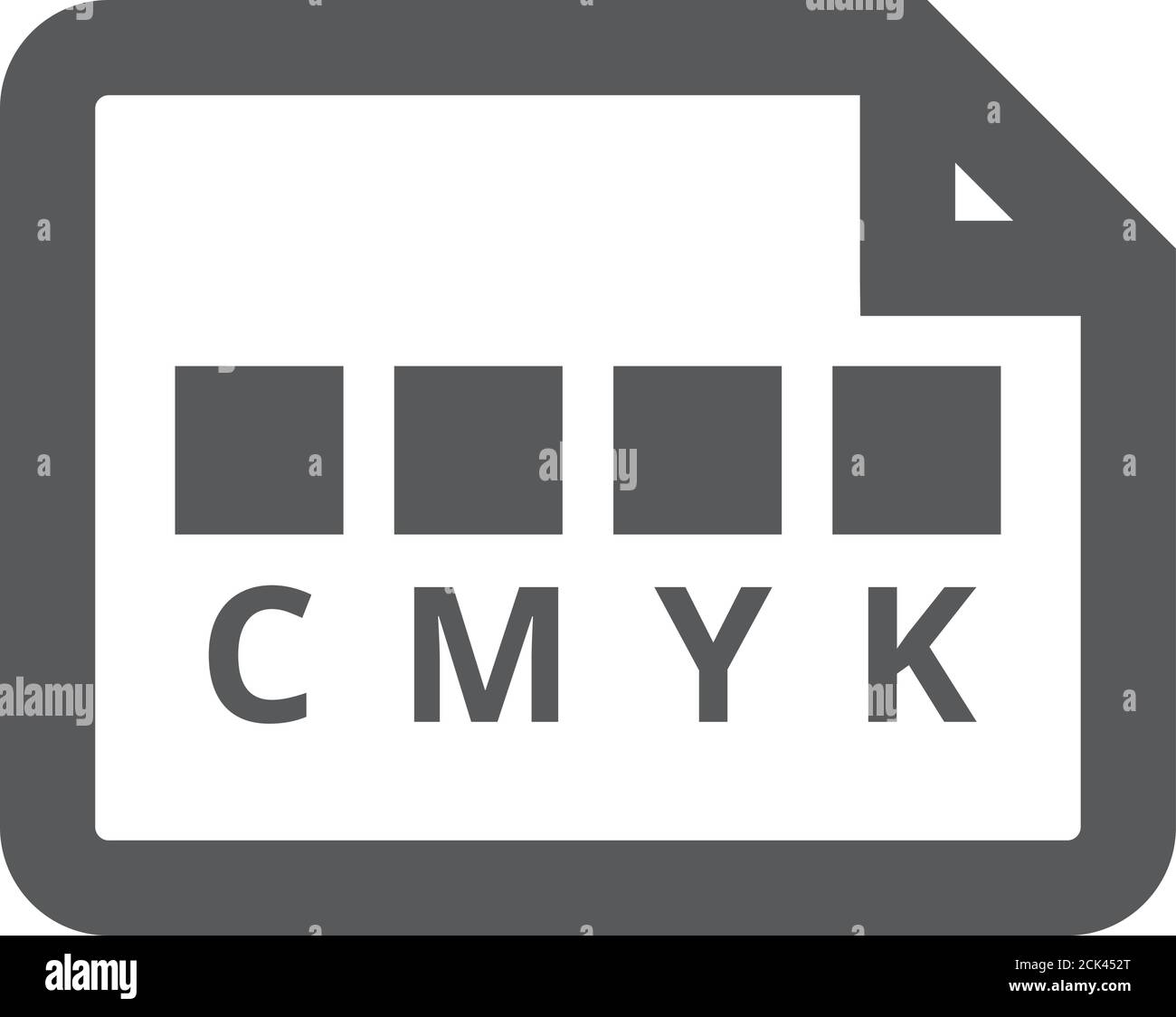Printing color bars icon in thick outline style. Black and white ...