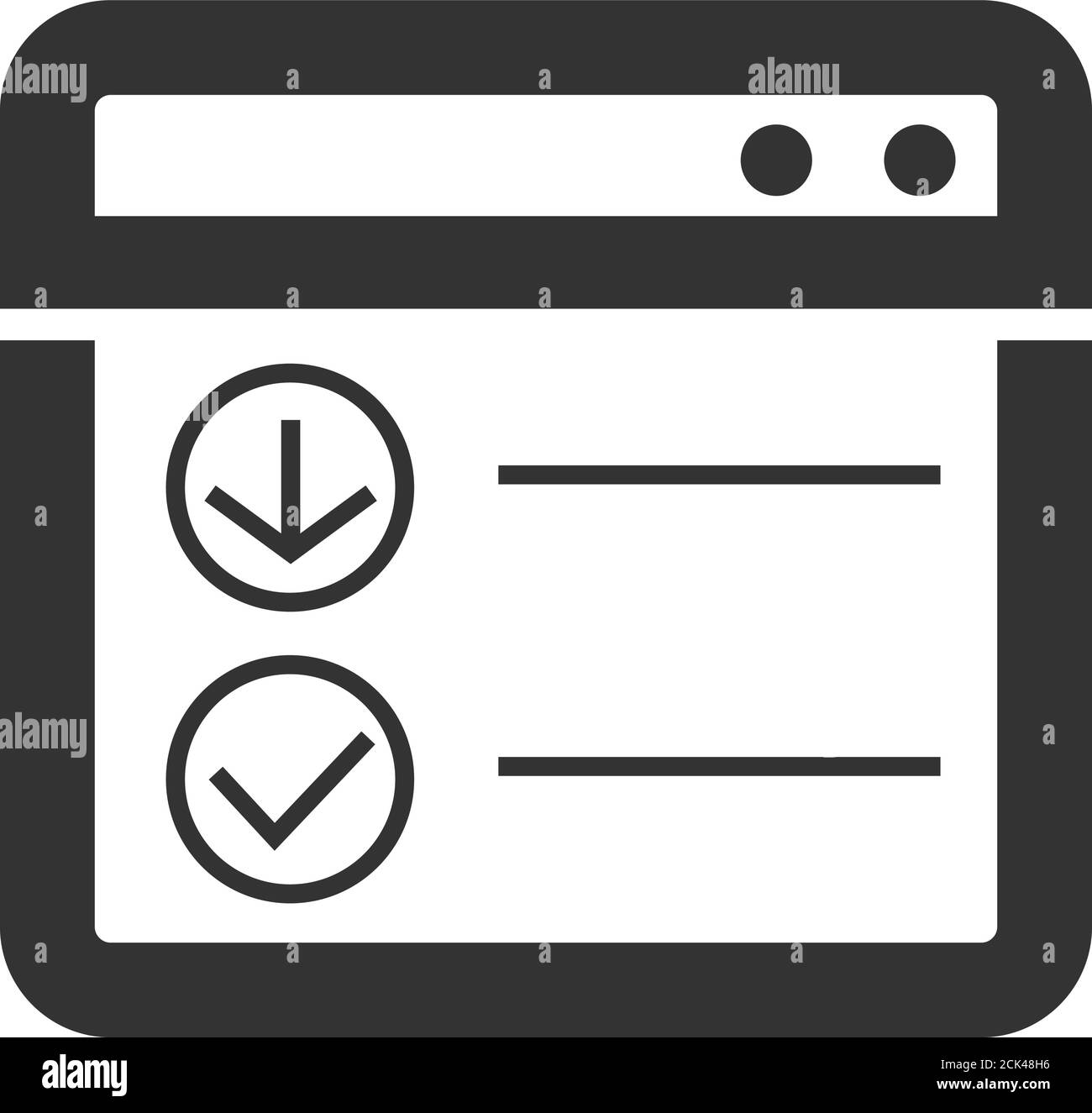 Download interface icon in thick outline style. Black and white ...