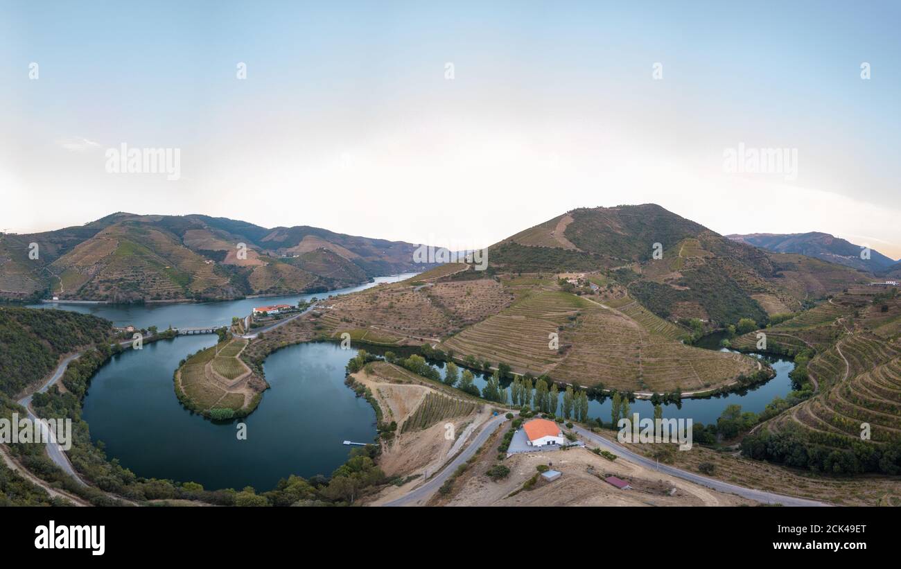 Douro valley wine region, Portugal. Vineyards landscape with beautiful ...