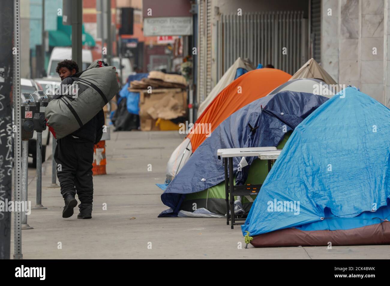 Homeless Skid Row Los Angeles High Resolution Stock Photography and ...