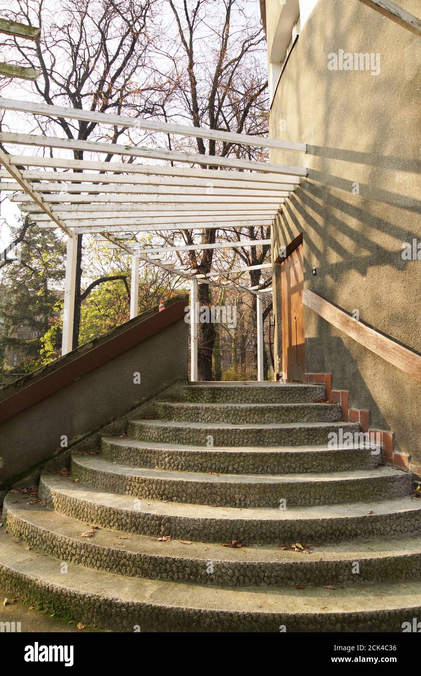 Closeup shot cement stairs hi-res stock photography and images - Alamy