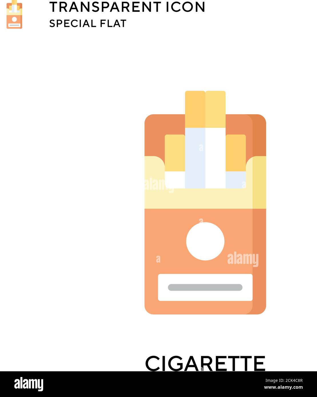 Cigarette vector icon. Flat style illustration. EPS 10 vector Stock ...