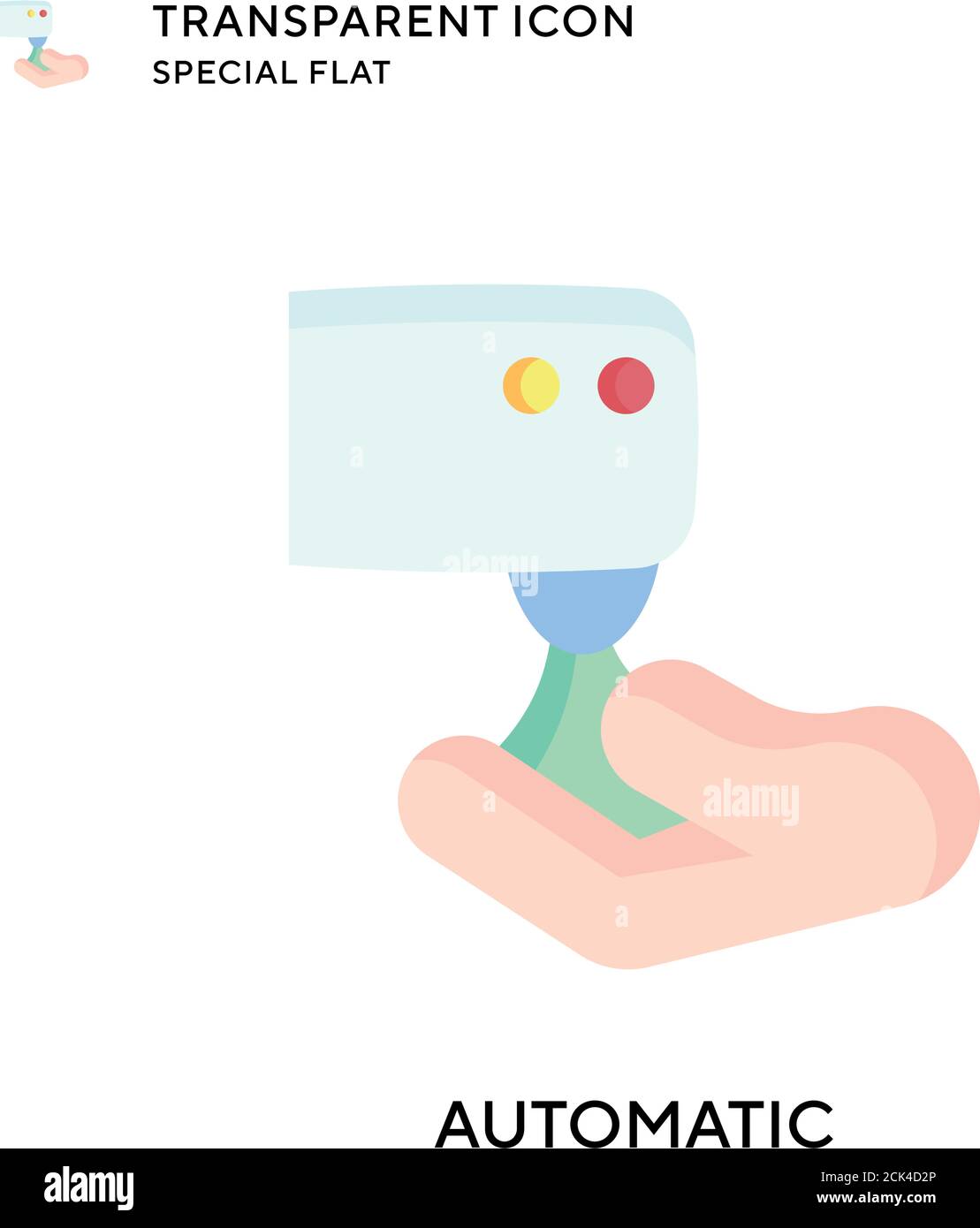 Automatic vector icon. Flat style illustration. EPS 10 vector Stock ...